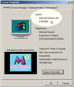 Windows ME : Millennium Edition or More Error